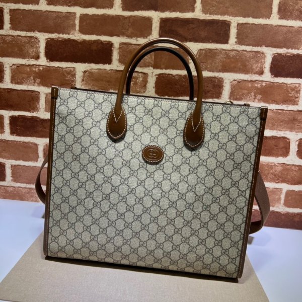 Gucci Luxus Tastic Replica 674148 Medium Tote mit ineinandergreifender ...