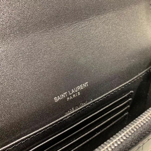 Replik schwarzer Saint Laurent YSL Monogram Logo Fanny Pack – Luxus ...